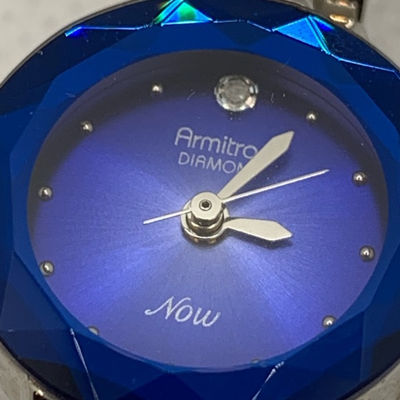 Armitron | Accessories | Armitron Diamond Now Faceted Blue Crystal ...